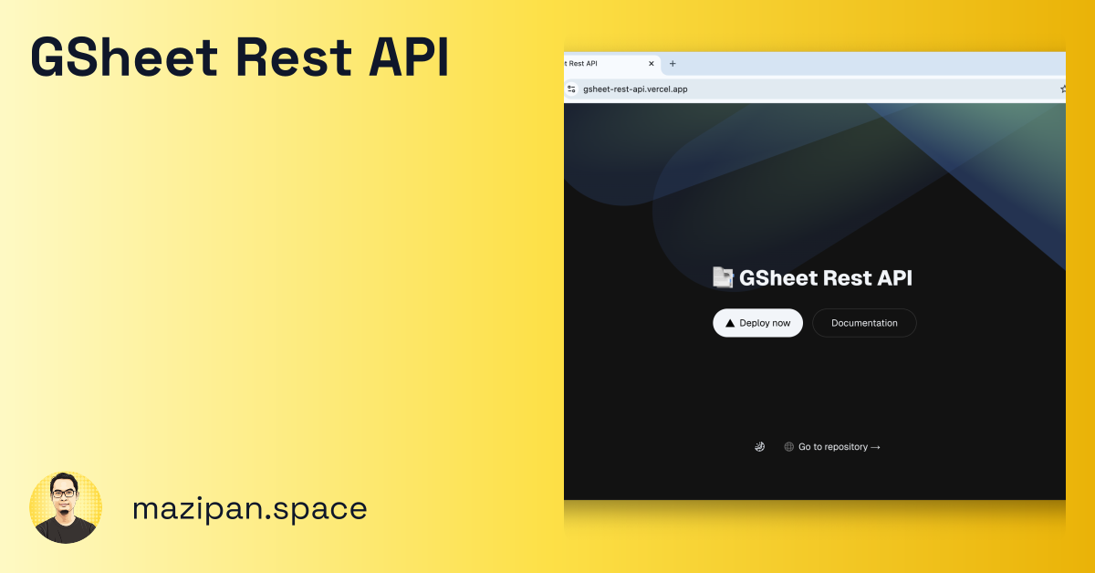 GSheet Rest API - Irfan Maulana
